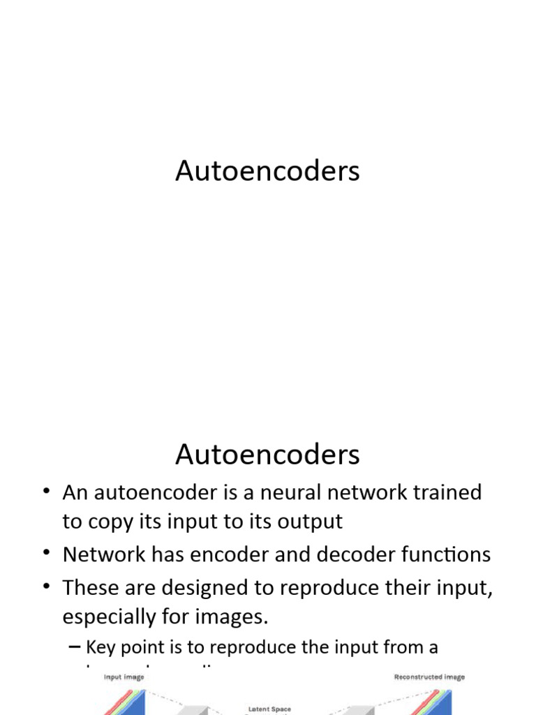 Autoencoders (1) | PDF | Learning | Algorithms