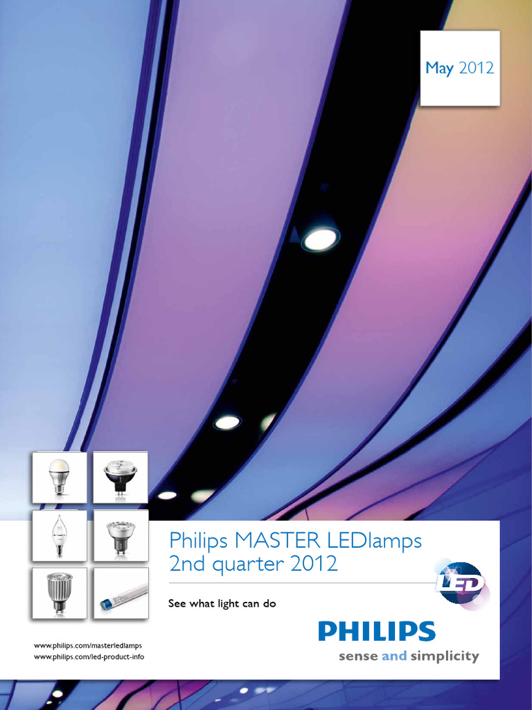 Philips MASTER LEDlamps Q2 2012 Overview | PDF | Electrical Equipment ...