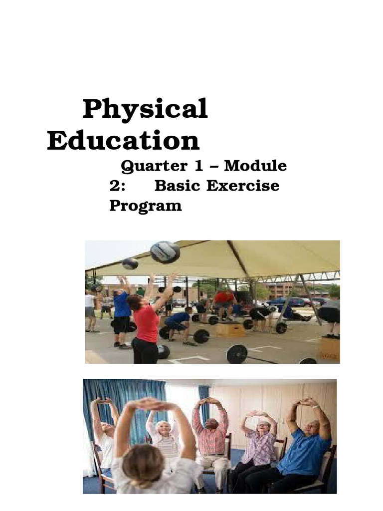 pe7_q1_mod2_basic-exercise-program_FINAL07282020 | PDF | Strength Training | Physical Fitness
