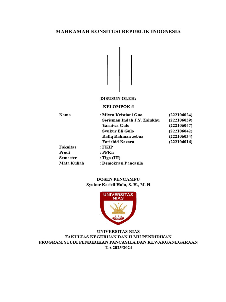 Mahkamah Konstitusi RI - 125719 | PDF