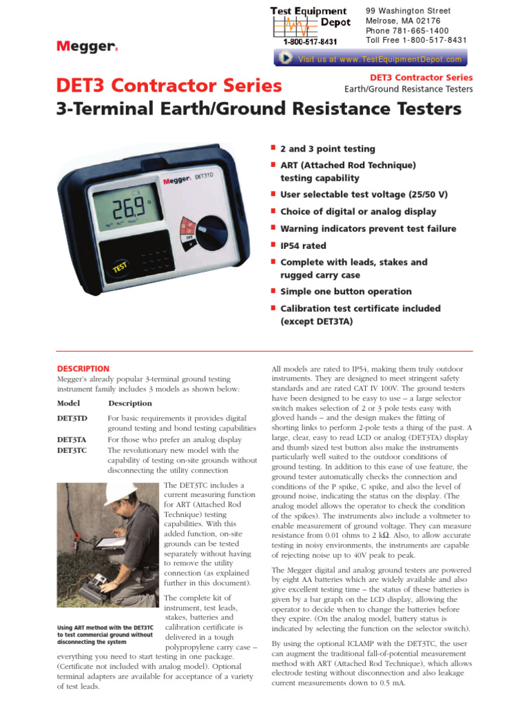 Megger | PDF | Electromagnetism | Electricity