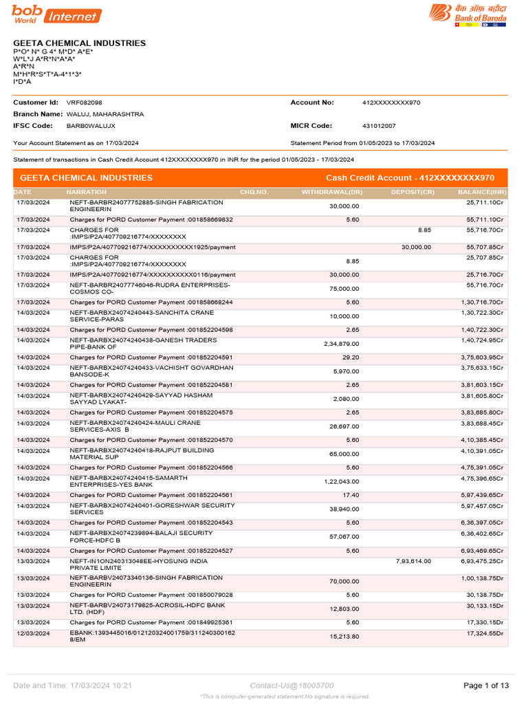 Op Transaction History UX517!03!2024 | PDF | Banks | Personal Finance