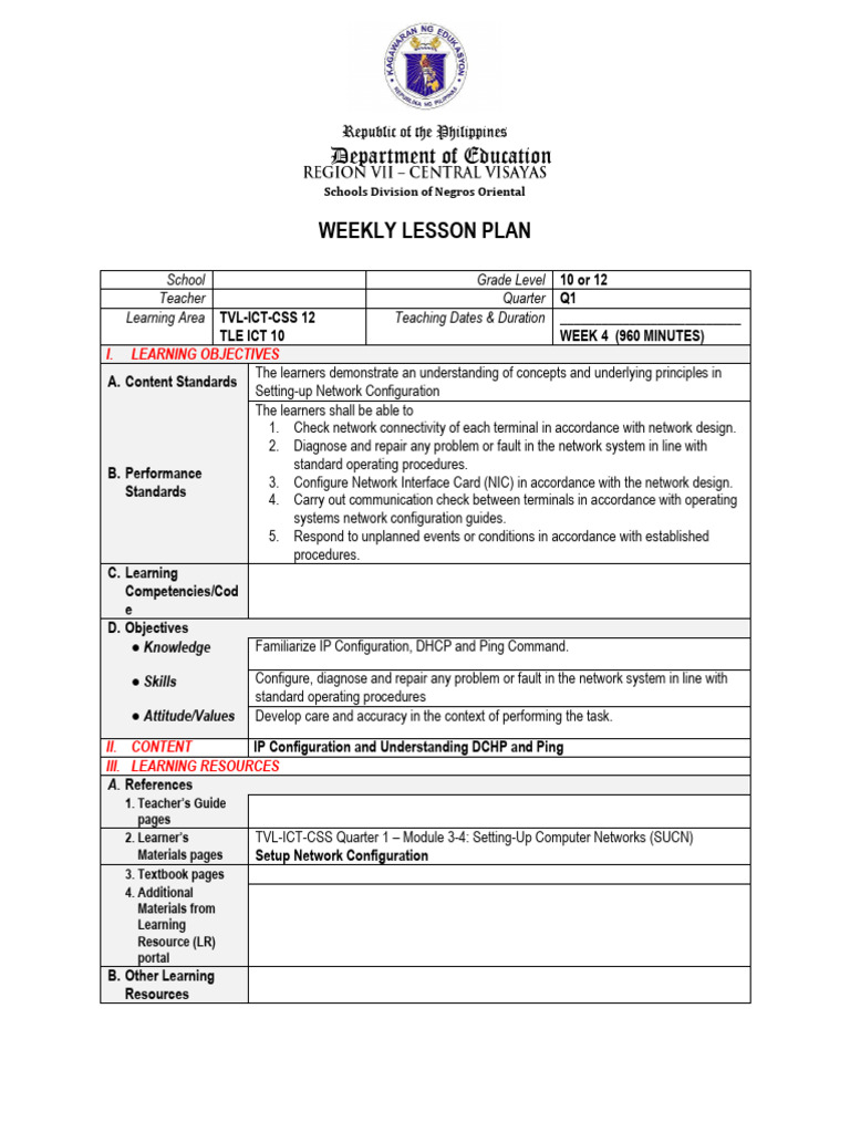 TVL-ICT-CSS-10 or 12-Q1 - Week 4 | Download Free PDF | Ip Address | Domain Name System