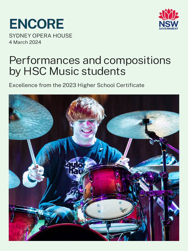 ENCORE 2023 HSC Program | PDF | Orchestras | Chamber Music