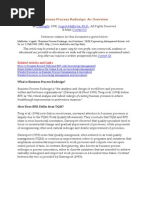 Business Process Redesign, Tactics For Managing Radical Change | PDF ...
