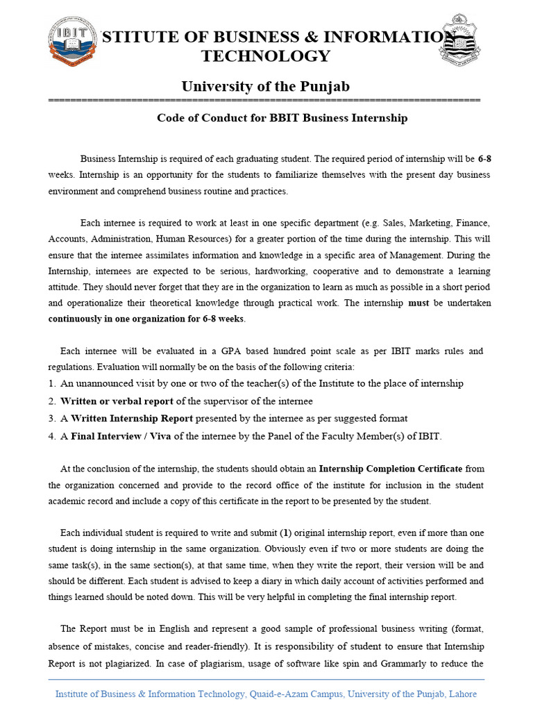 Internship Rules Regulations | PDF | Internship | Job Hunting