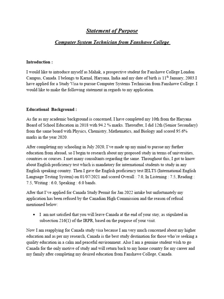 Mahak - Fanshawe - Computer Systems Technician | PDF | University And ...