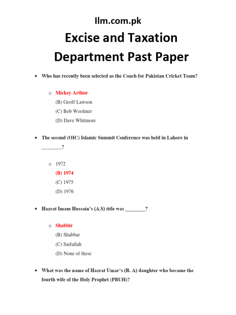PPSC Past Paper | PDF | Pakistan