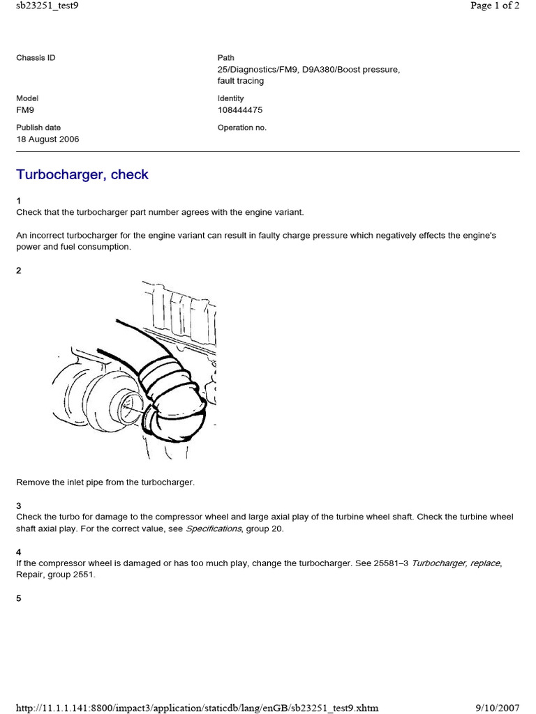 Turbocharger, Check | PDF