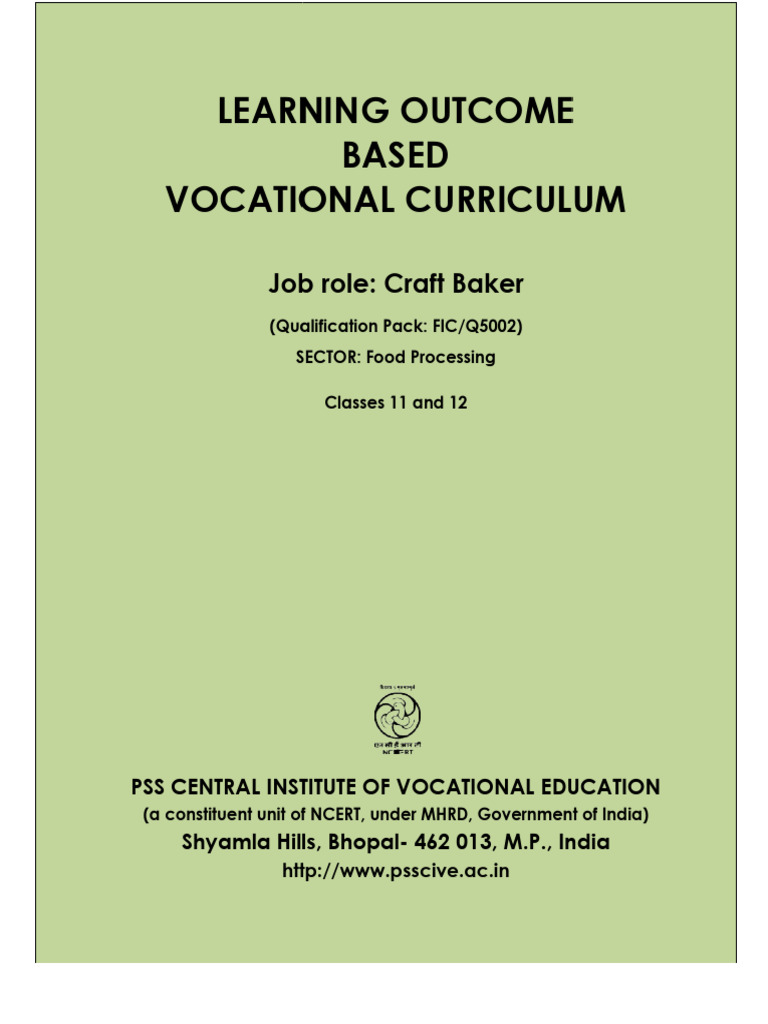 VOC-ITV- Food Processing- Craft Baker | PDF | Educational Assessment ...