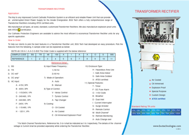 ATEX - Transformer Rectifier | PDF | Rectifier | Transformer