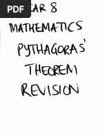 Pythagoras Theorem Practice Questions | PDF | Area | Triangle