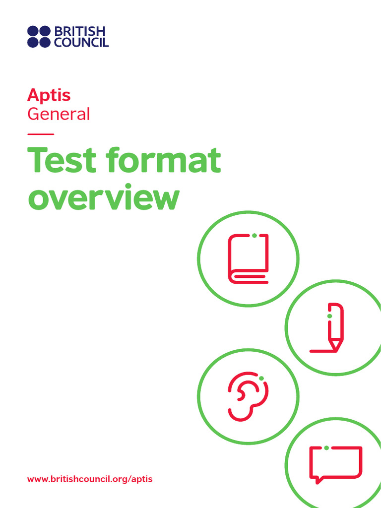 Aptis General Test Format Overview 2023 0 | PDF