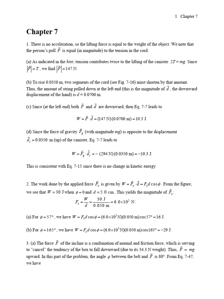 CH 07 | PDF | Force | Tension (Physics)