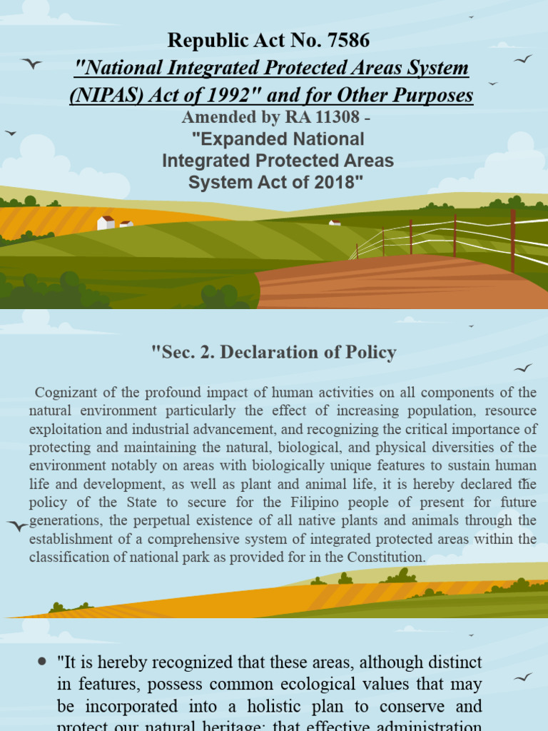 Extended NIPAS Law | PDF | Biodiversity | Wetland