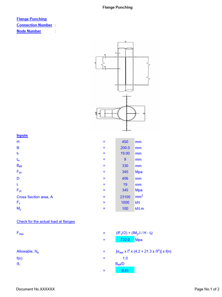 Flange Punching | PDF