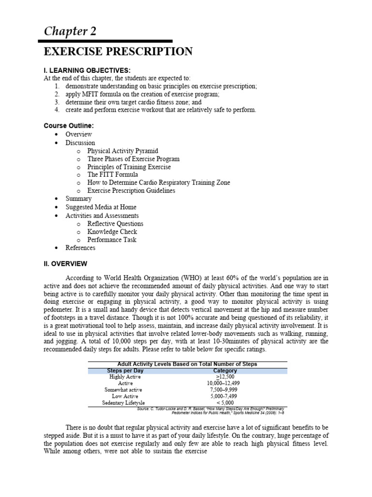 PATHFIT 1 CHAPTER 2 | PDF