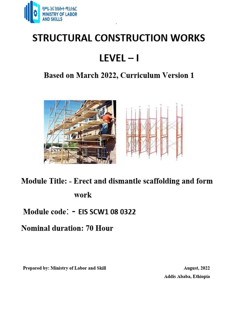 M08 Scaffolding and Form Work | PDF