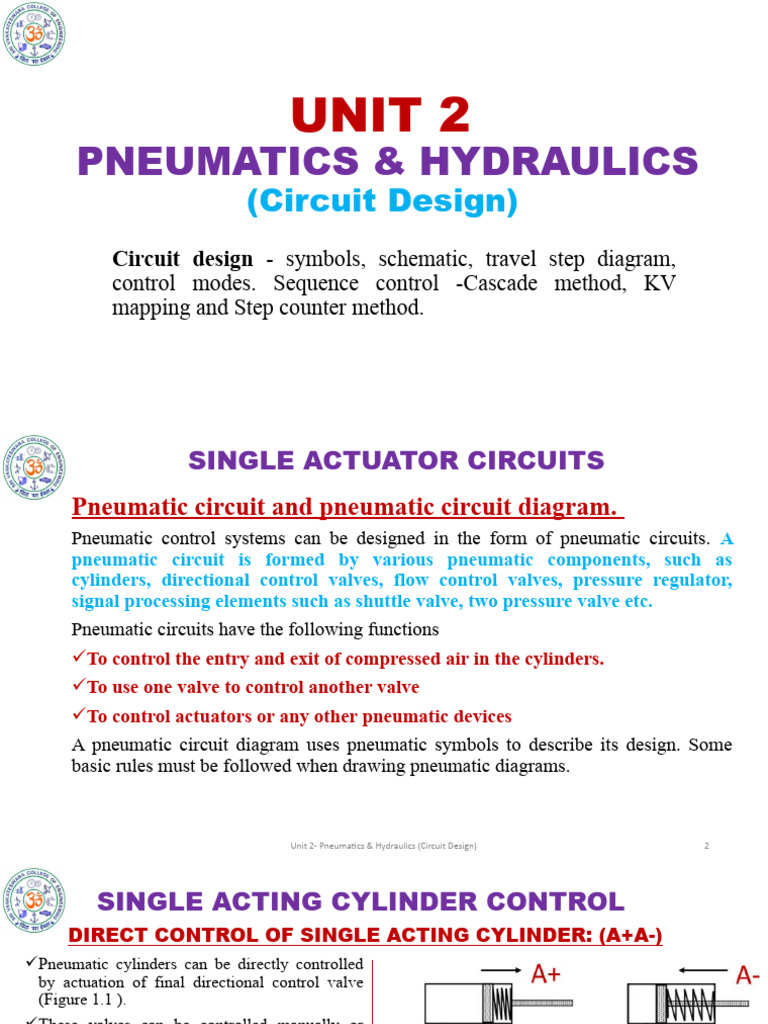 Pneumatic & Hydraulic Circuit Design | PDF | Valve | Actuator