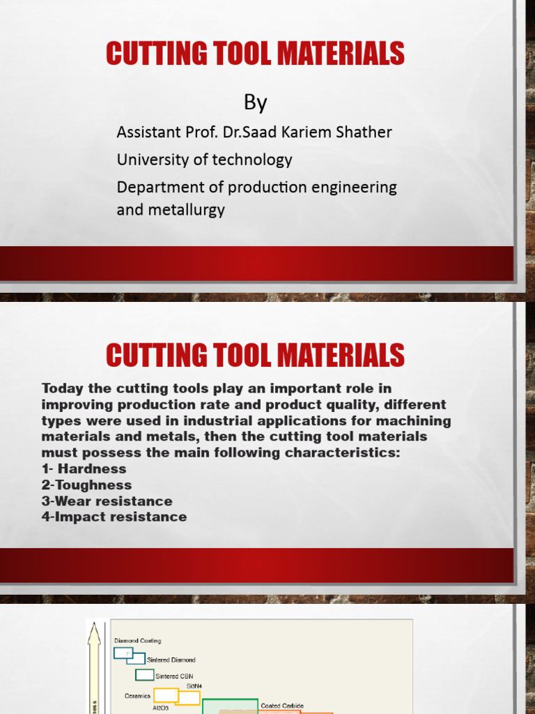 Essential Cutting Tool Materials Guide | PDF