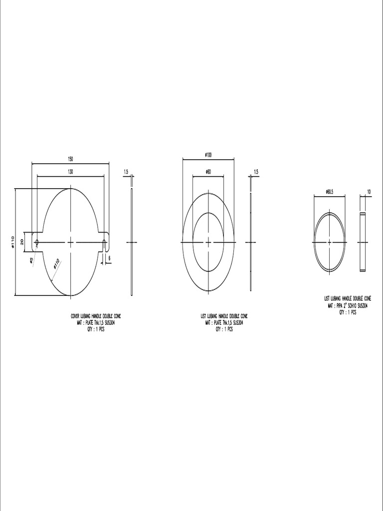 List Cover Lubang Handle Double Cone | PDF