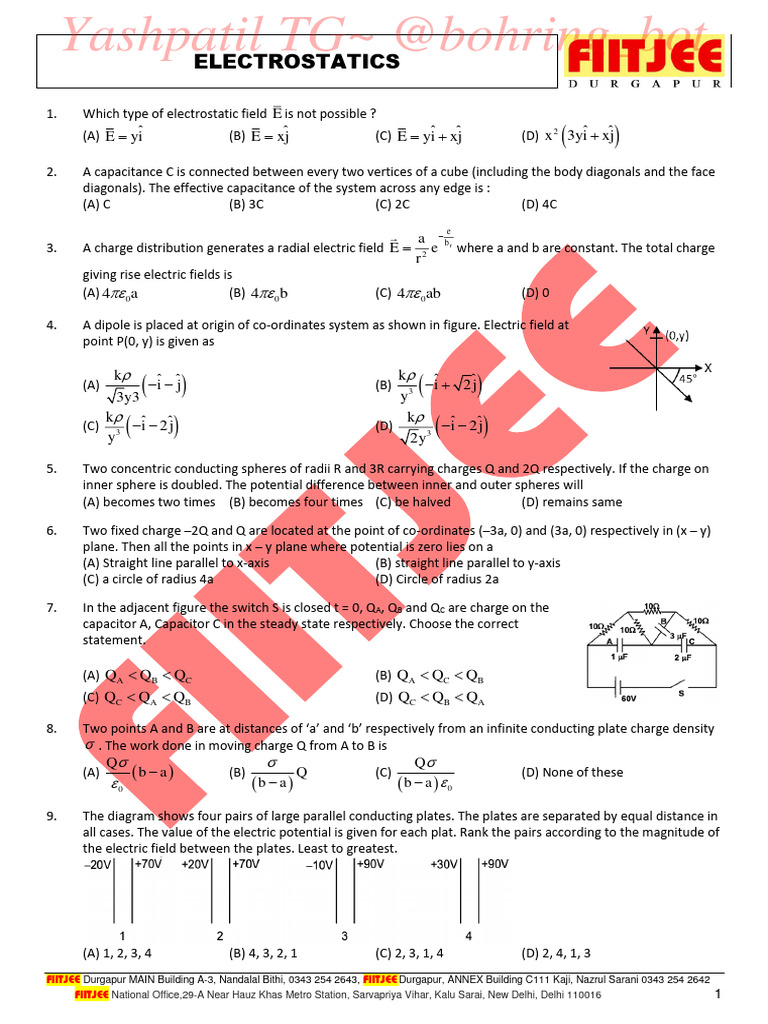 (@bohring - Bot) Pks Electrostats | PDF | Capacitance | Capacitor