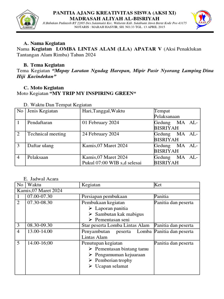 Juknis APATAR V 2024 | PDF