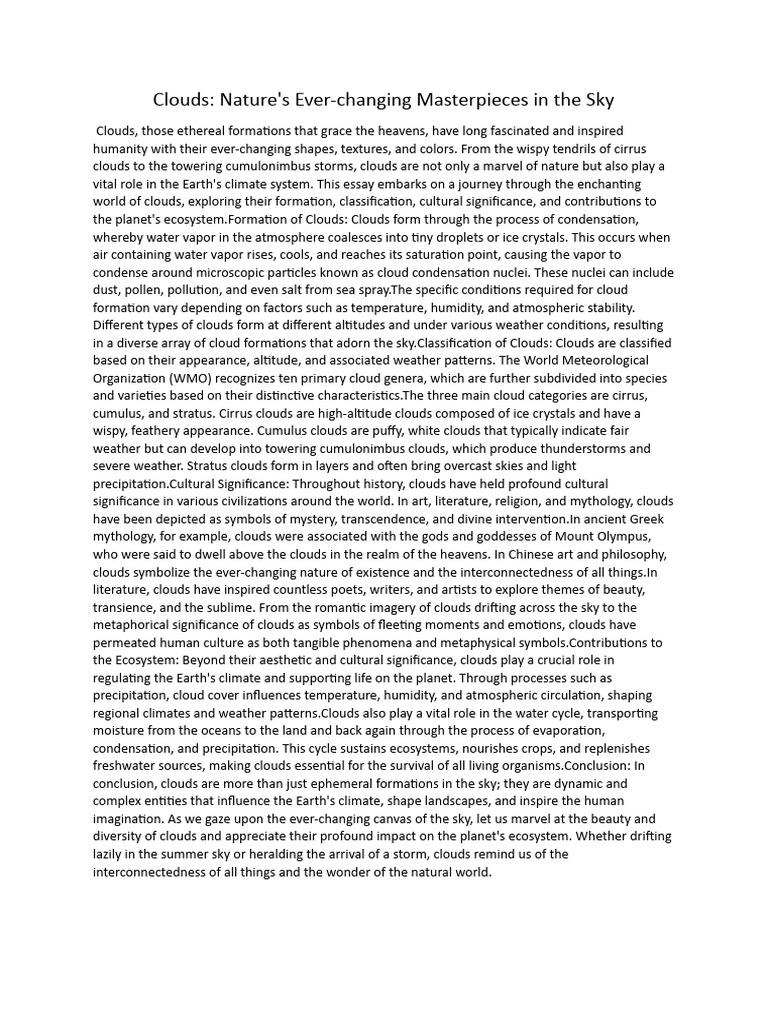 Clouds | PDF | Cloud | Applied And Interdisciplinary Physics Clouds | PDF | Cloud | Applied And Interdisciplinary Physics