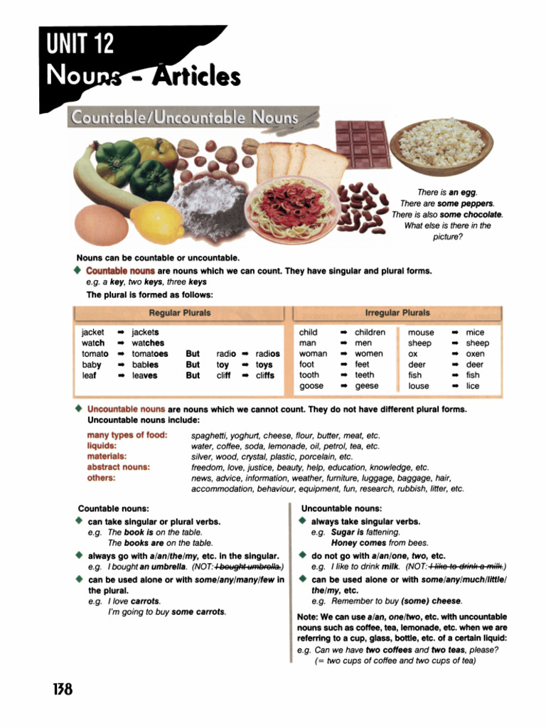 Nouns Articles GW3 | PDF