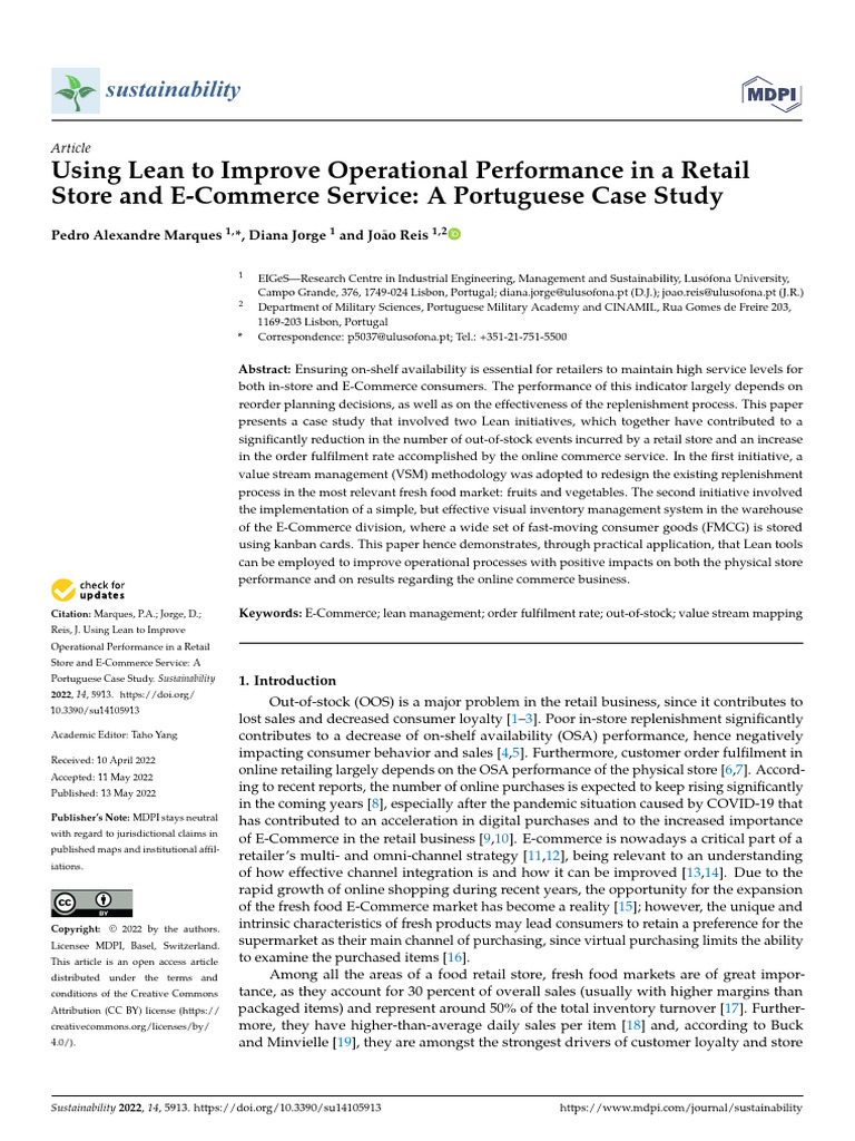 1.using Lean To Improve Operational Performance in A Retail Store and ...