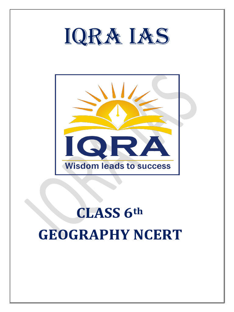 Geography Class 6th Ncert | PDF | Solar System | Atmosphere Of Earth