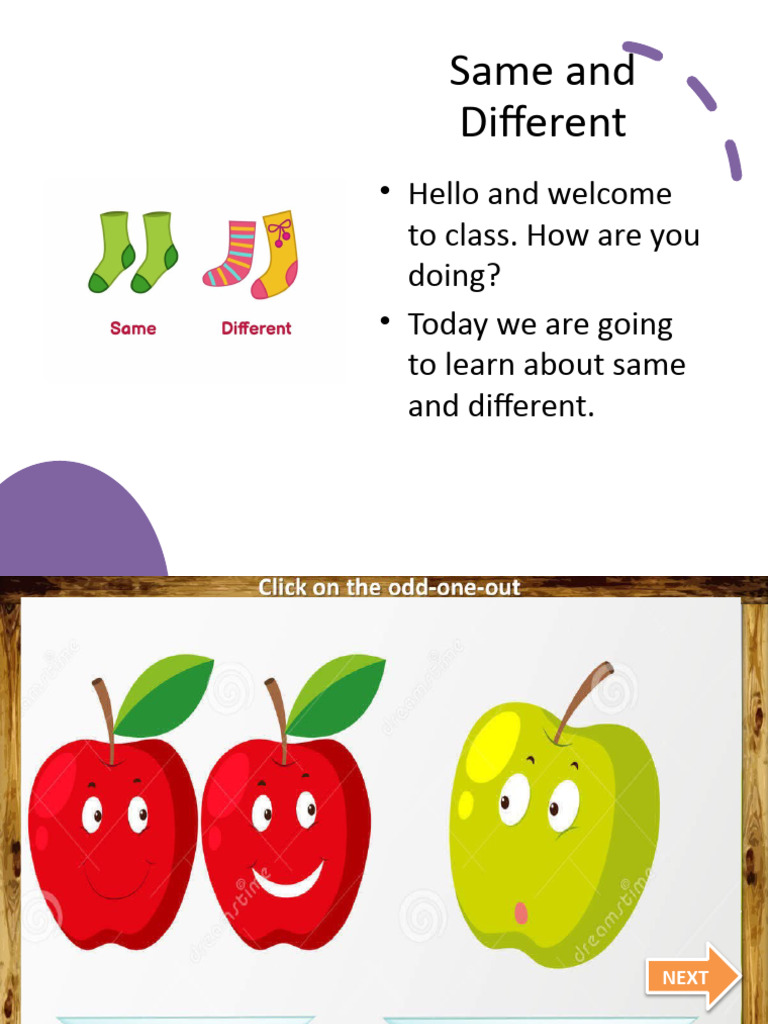 Same and Different | PDF