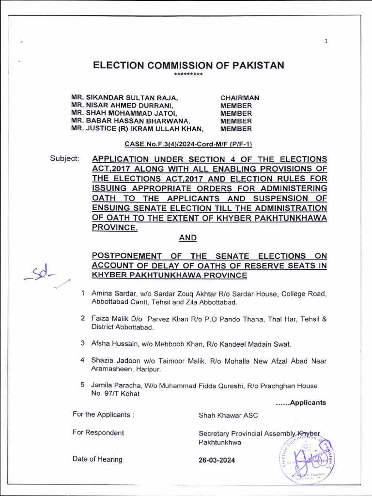 KPK Senate Election Procedures 2025 | PDF | Accountability | Democracy