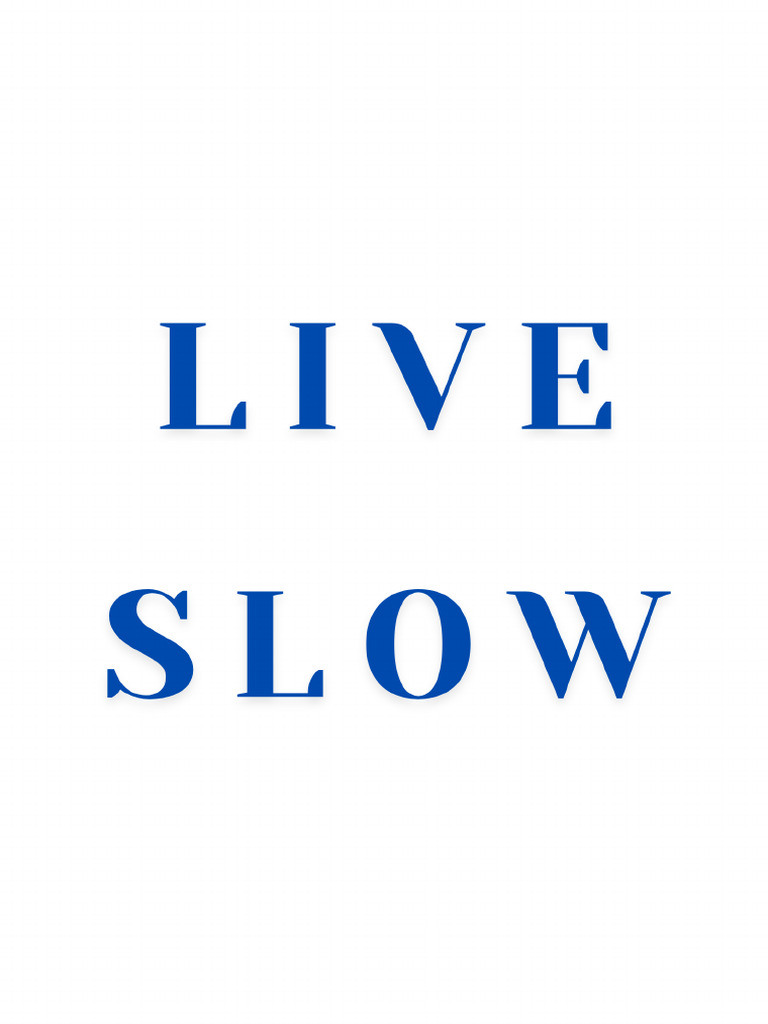 Live Slow Logo | PDF