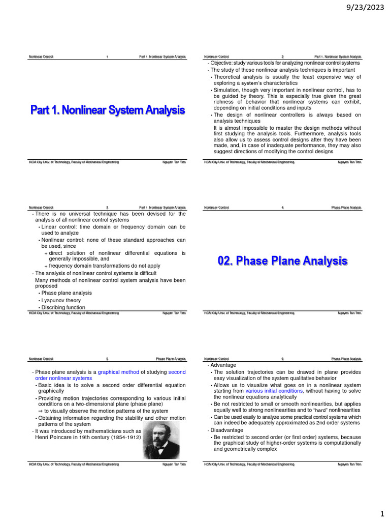Ch.02 Phase Plane Analysis | PDF | Control Theory | Nonlinear System