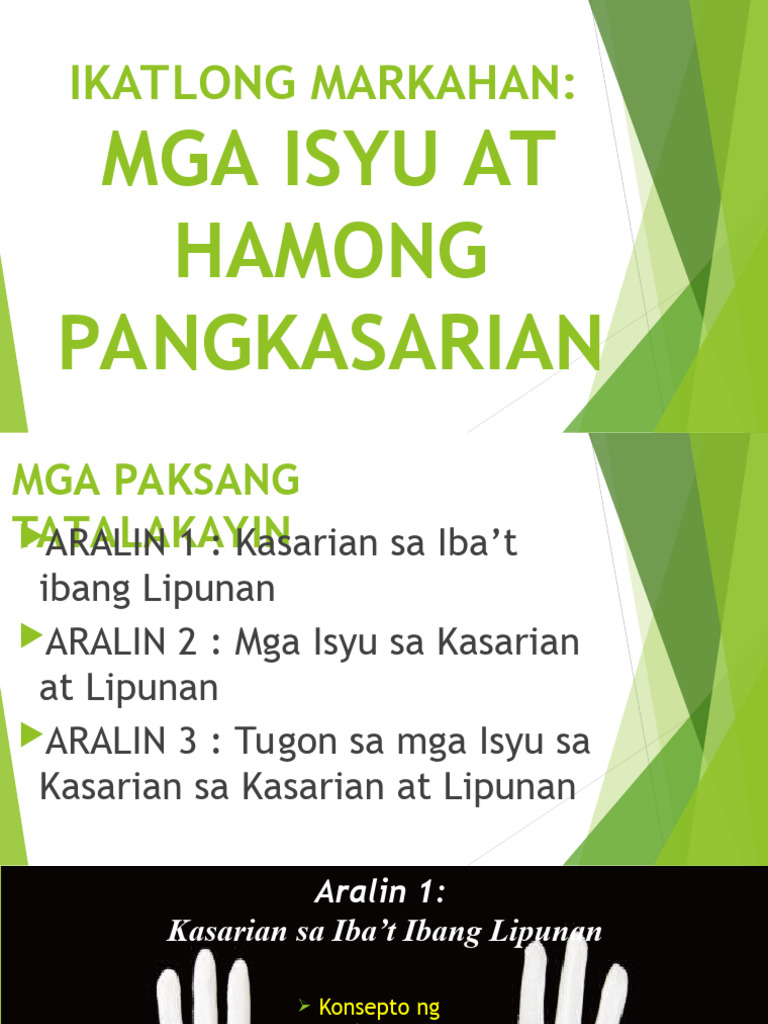 1 Konsepto NG Kasarian | PDF