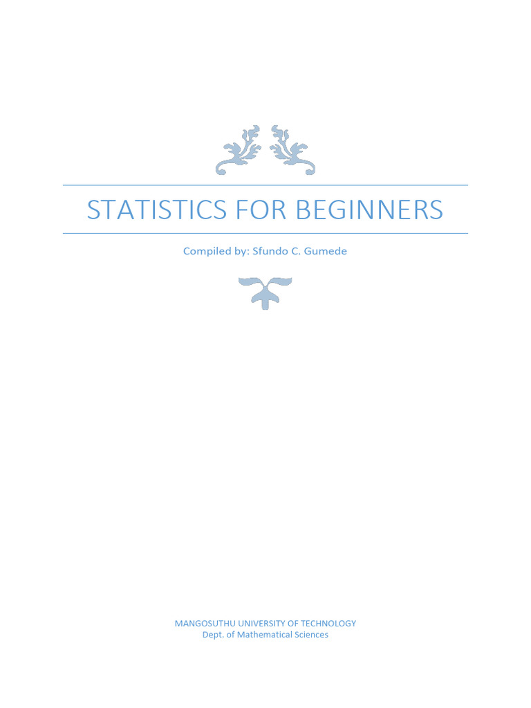 Introduction to Statistics Basics | PDF | Sampling (Statistics) | Level ...