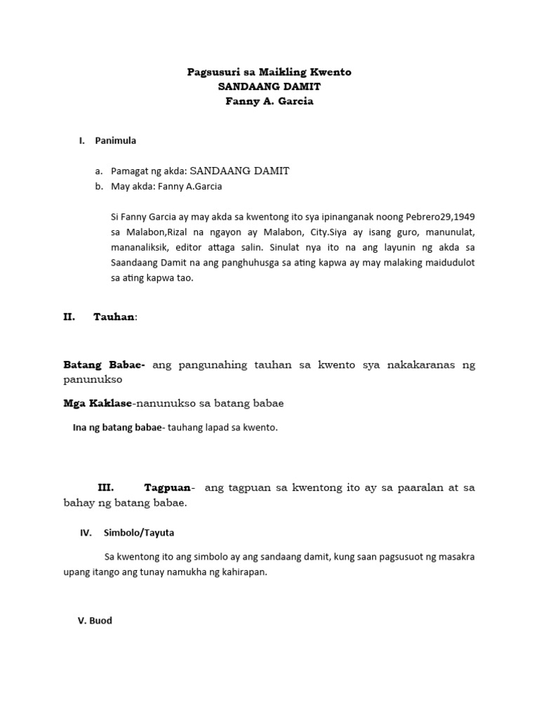 Sandaang Damit-Neri | PDF