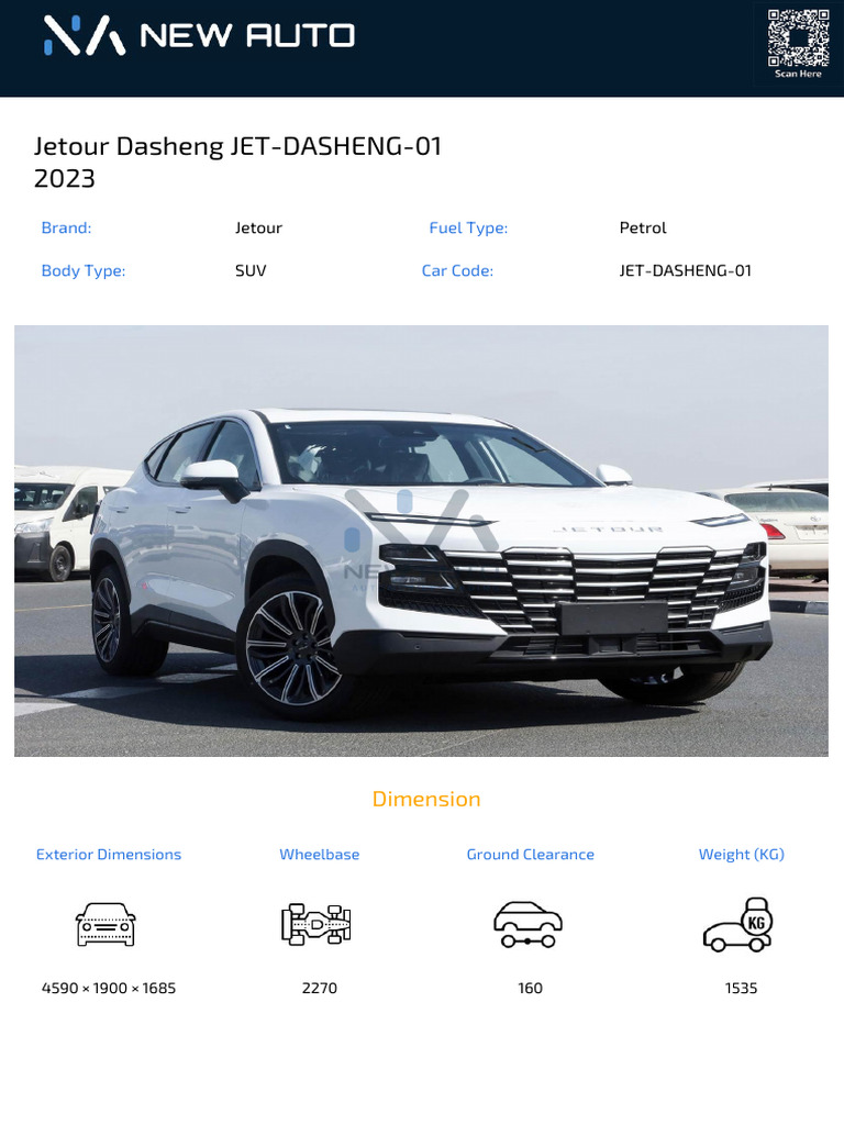 Jetour Dashing Jet Dasheng 01 2023 | PDF