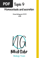 Homeostasis Notes Grade 12 | PDF | Homeostasis | Kidney