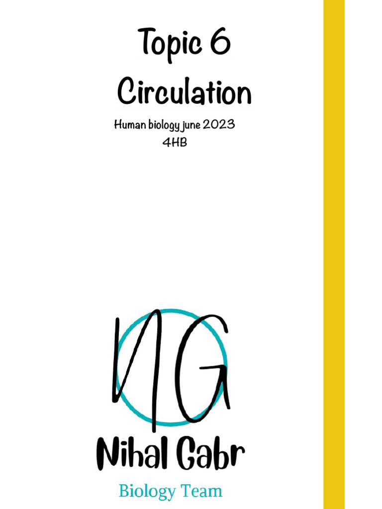 Topic 6 Circulation Full | PDF
