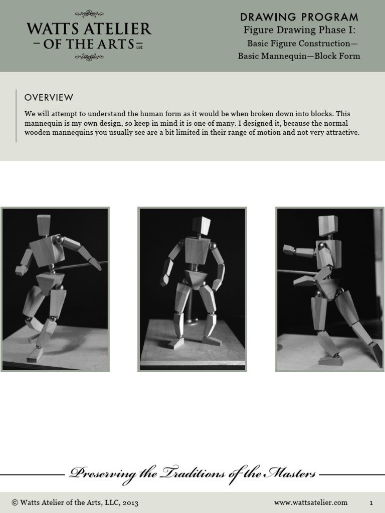 Basic Mannequin Drawing Techniques | PDF | Drawing