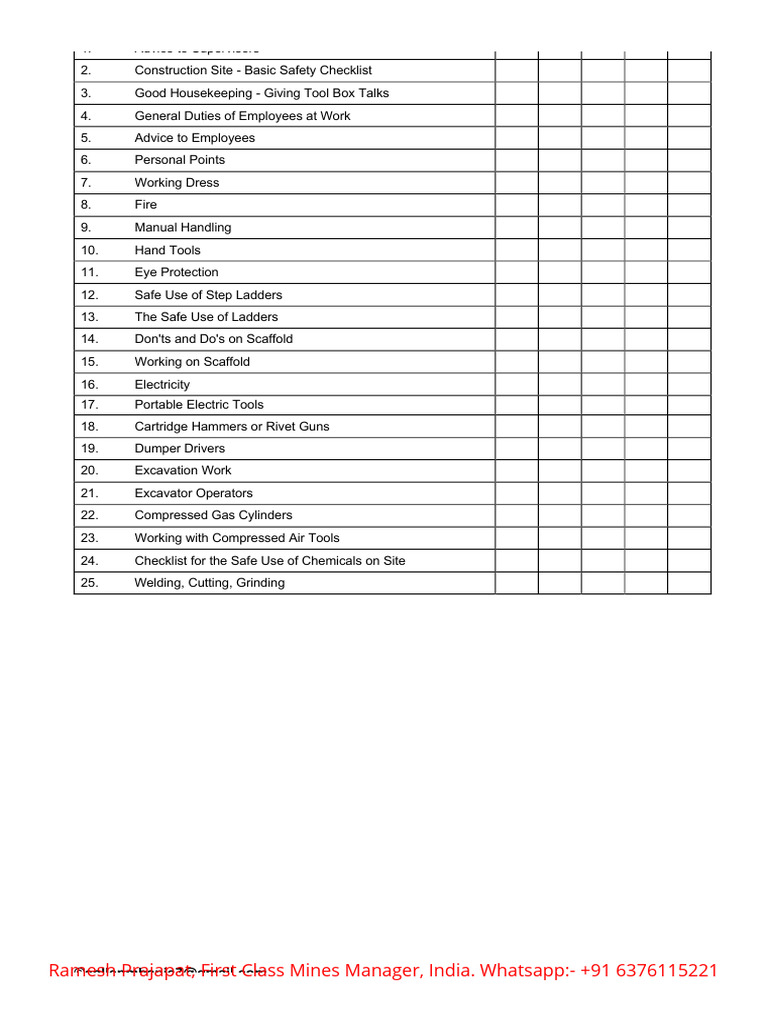 Safety Tool Box Talk | PDF | Scaffolding | Personal Protective Equipment