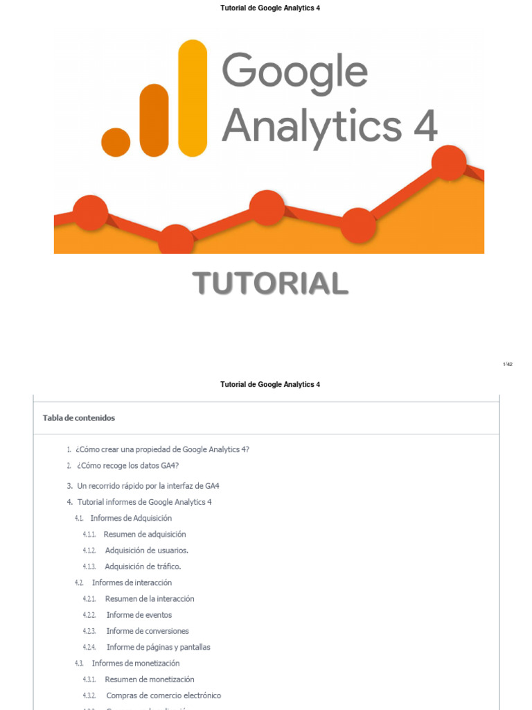 Tutorial de Google Analytics 4 | PDF | Aplicación movil | Informática Tutorial de Google Analytics 4 | PDF | Aplicación movil | Informática