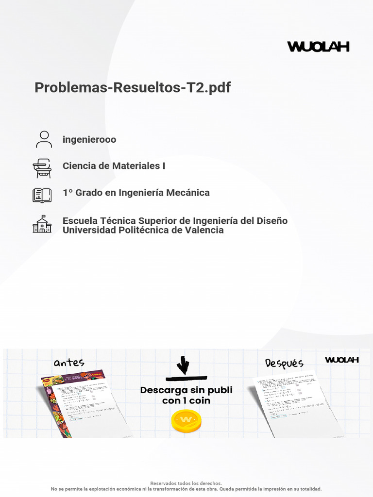 Wuolah Free Problemas Resueltos T2 | PDF