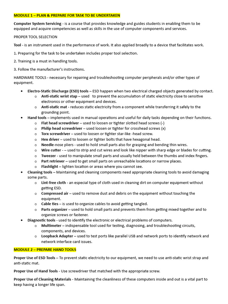 Tle Q3 Reviewer | PDF | Computer Data Storage | Electronics