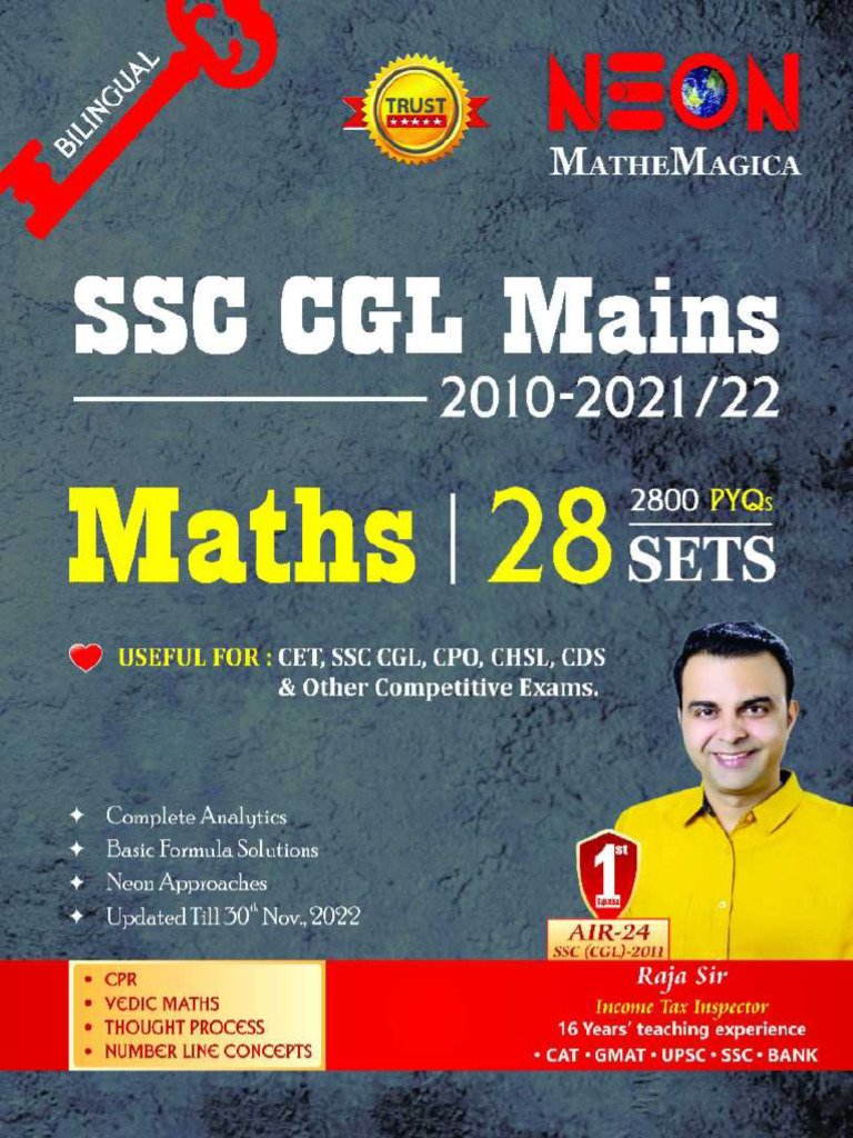 Raja Sir SSC CGL Mains 28 Sets 2800 Pyqs 2010 To 2021 Book 524 Pages | PDF