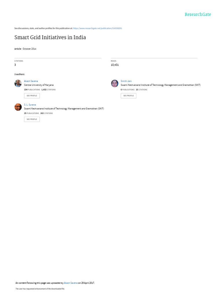 Smart Grid Initiatives | PDF | Smart Grid | Electrical Grid