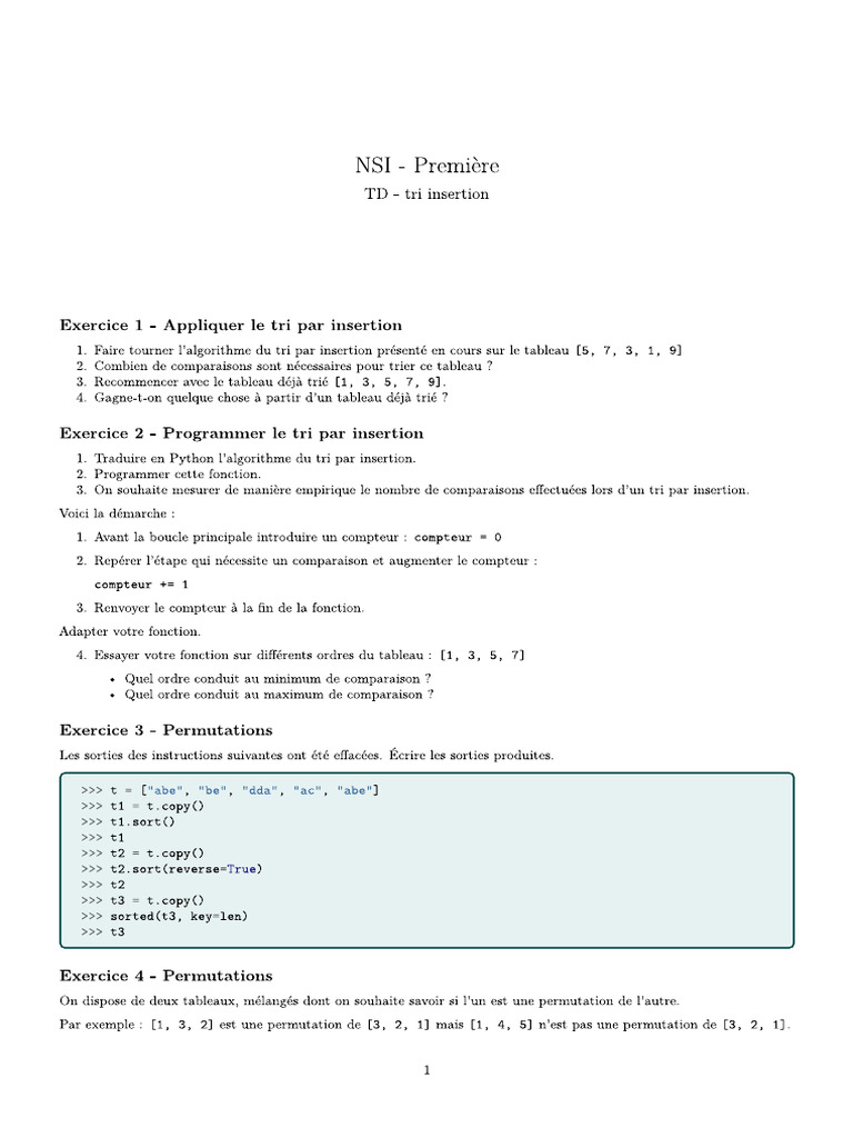 Td Tri Insertion | PDF
