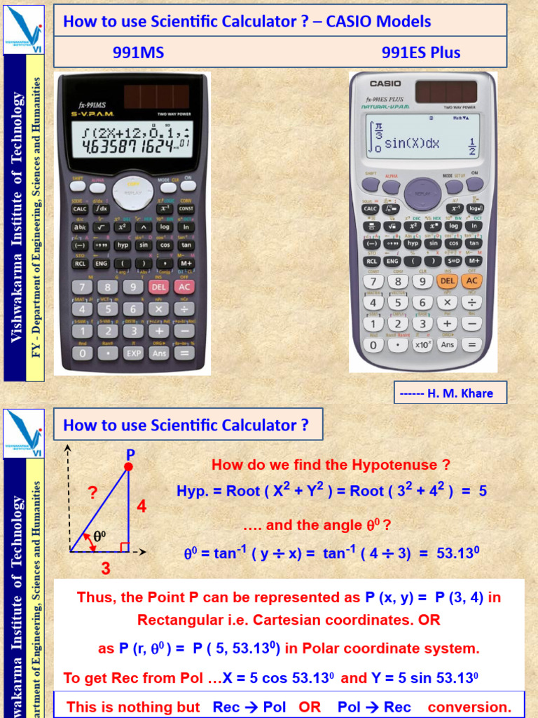 How To Use A Scientific Calculator For Polar To Rectangular Conversion ...